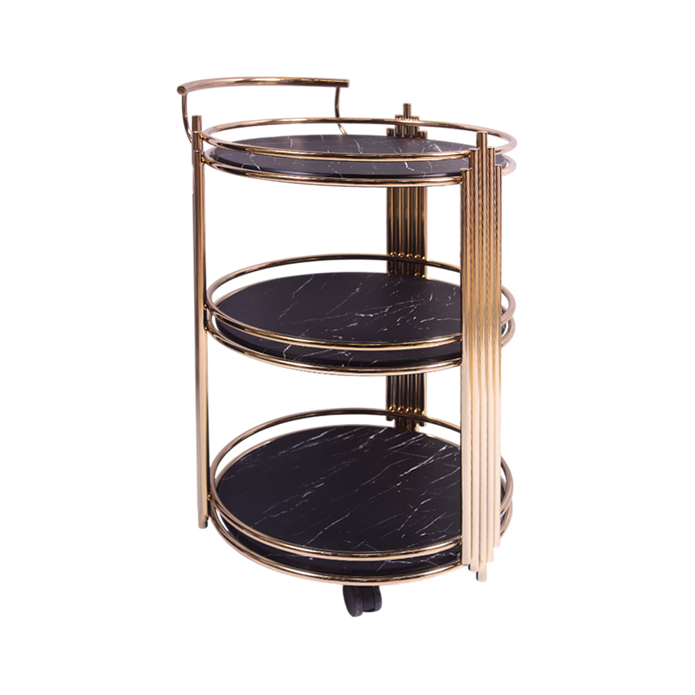 TEA TROLLEY THREE SHELF DELUXE-P21809 – Al-Fatah