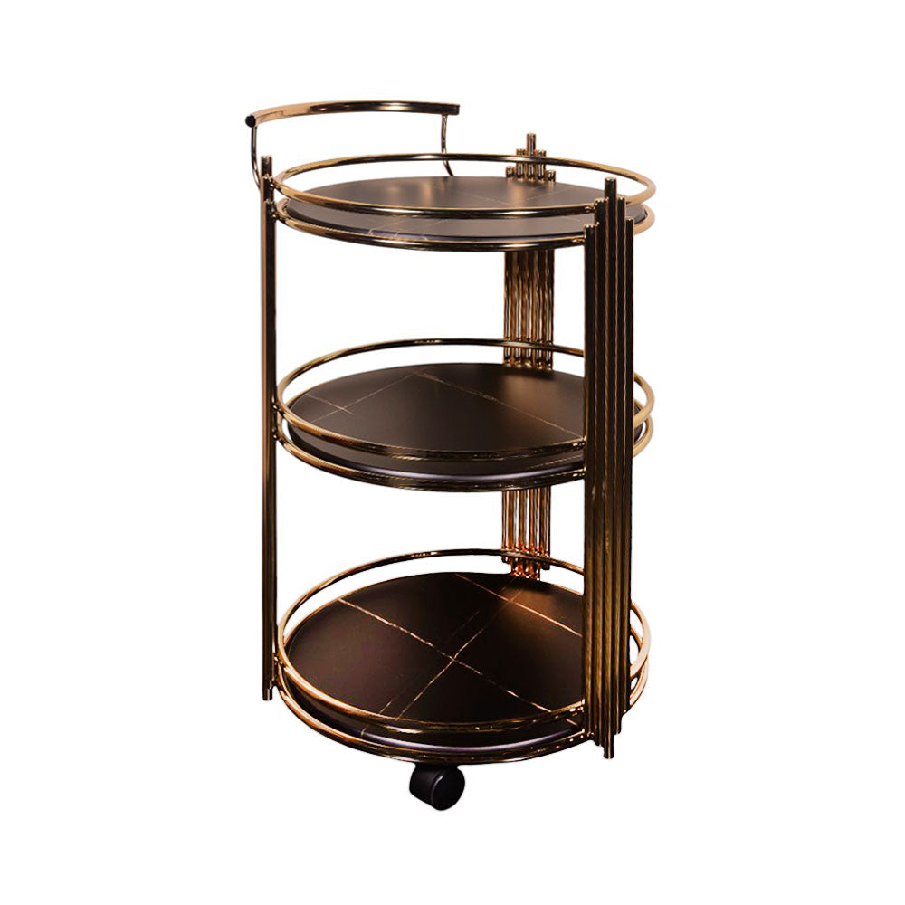 TEA TROLLEY THREE SHELF DELUXE-P21905 – Al-Fatah
