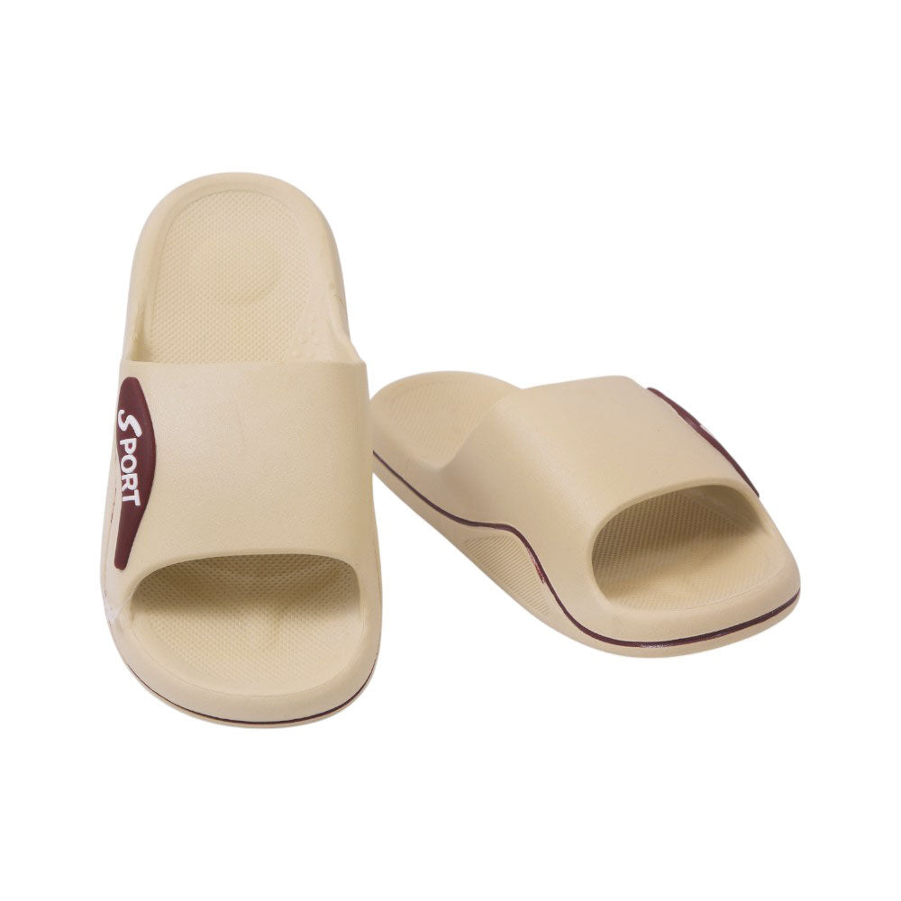 MENS SLIPPER IR 40-44 BEIGE PVC-9902 – Al-Fatah