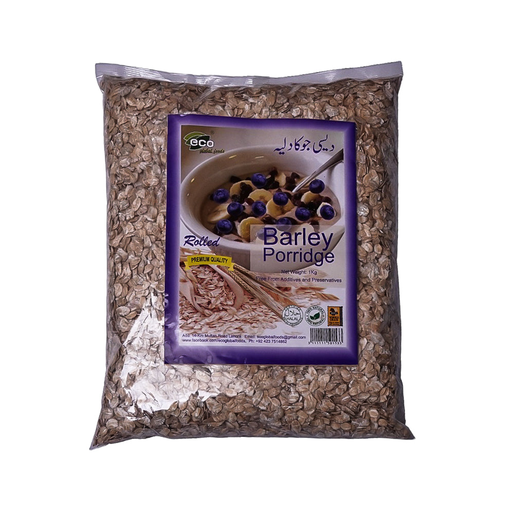 ECO ROLLED BARLEY PORRIDGE 1 KG – Al-Fatah