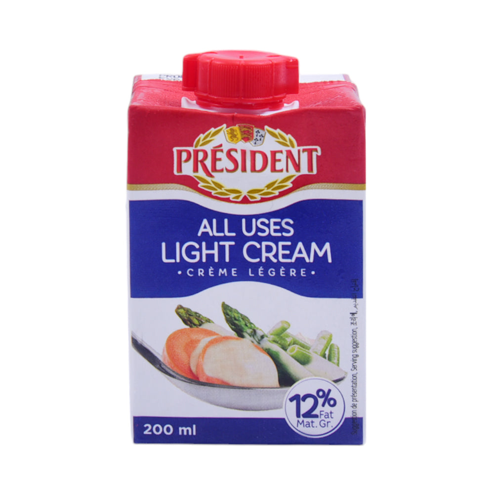 PRESIDENT ALL USES LIGHT CREAM 200ML – Al-Fatah