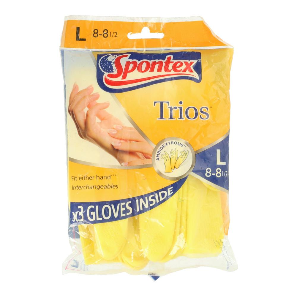 SPONTEX GLOVES TRIOS LARGE 8-8 – Al-Fatah