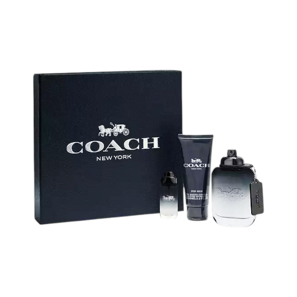 COACH NEW YORK BLACK FOR MEN 3PC GIFT SET – Al-Fatah