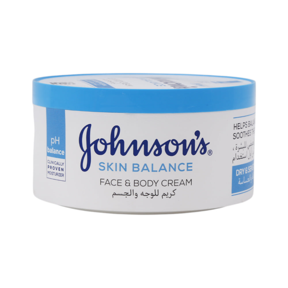 JOHNSONS SKIN BALANCE CREAM DRY SENSITIVE SKIN FACE&BODY 300 – Al-Fatah