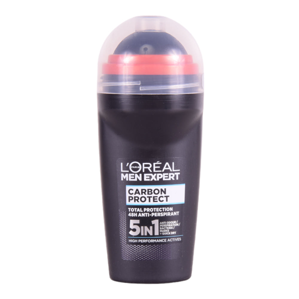 LOREAL MEN EXPERT ROLL ON CARBON PROTECT 5IN1 48H 50 ML – Al-Fatah
