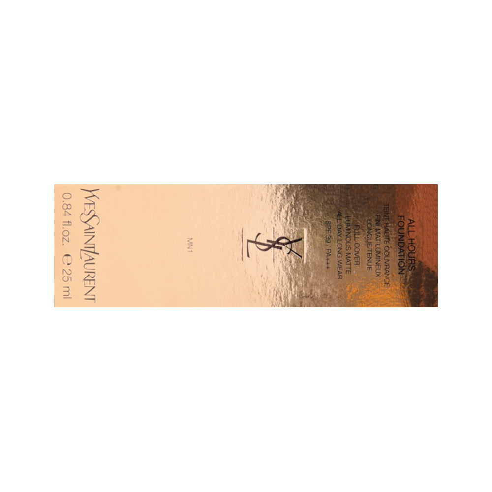 YSL - LADIES ALL HOURS FOUNDATION SPF 39 MN1 MEDIUM NEUTRAL – Al-Fatah