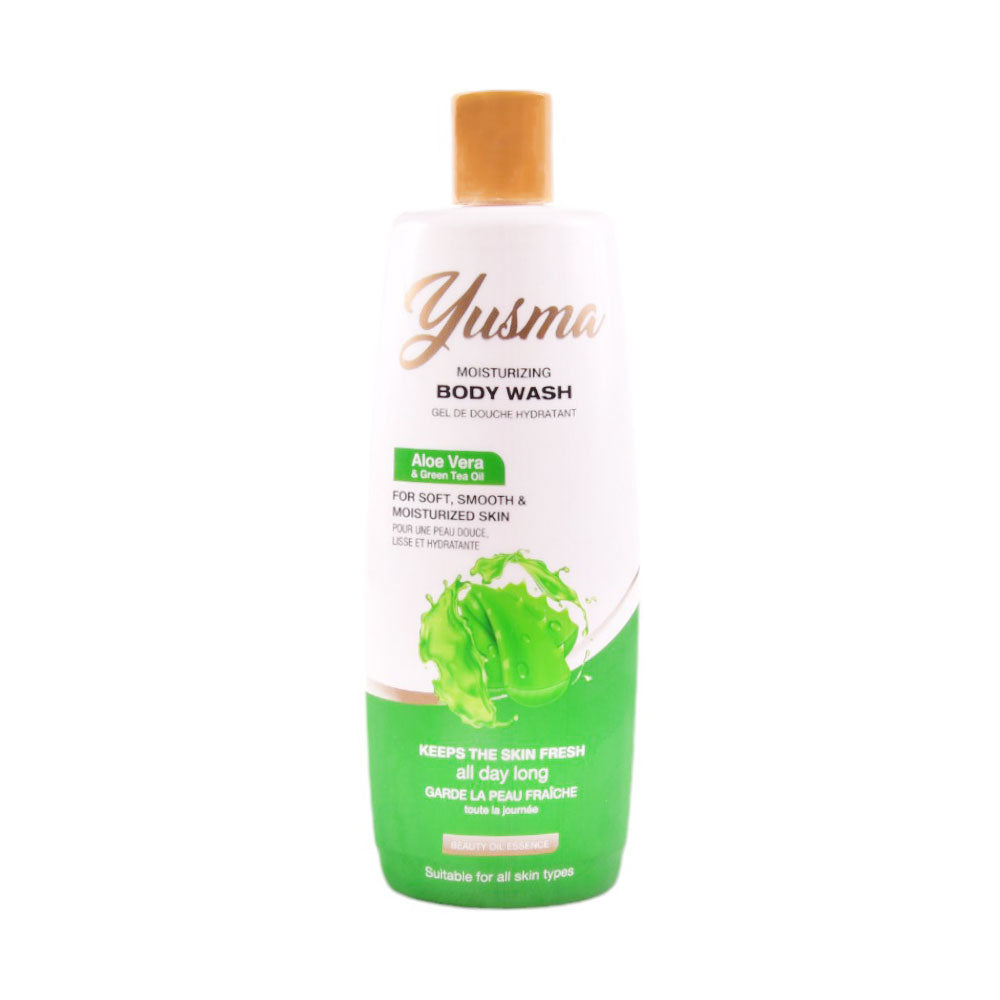 YUSMA BODY WASH ALOE VERA & GREEN TEA OIL 400 ML – Al-Fatah
