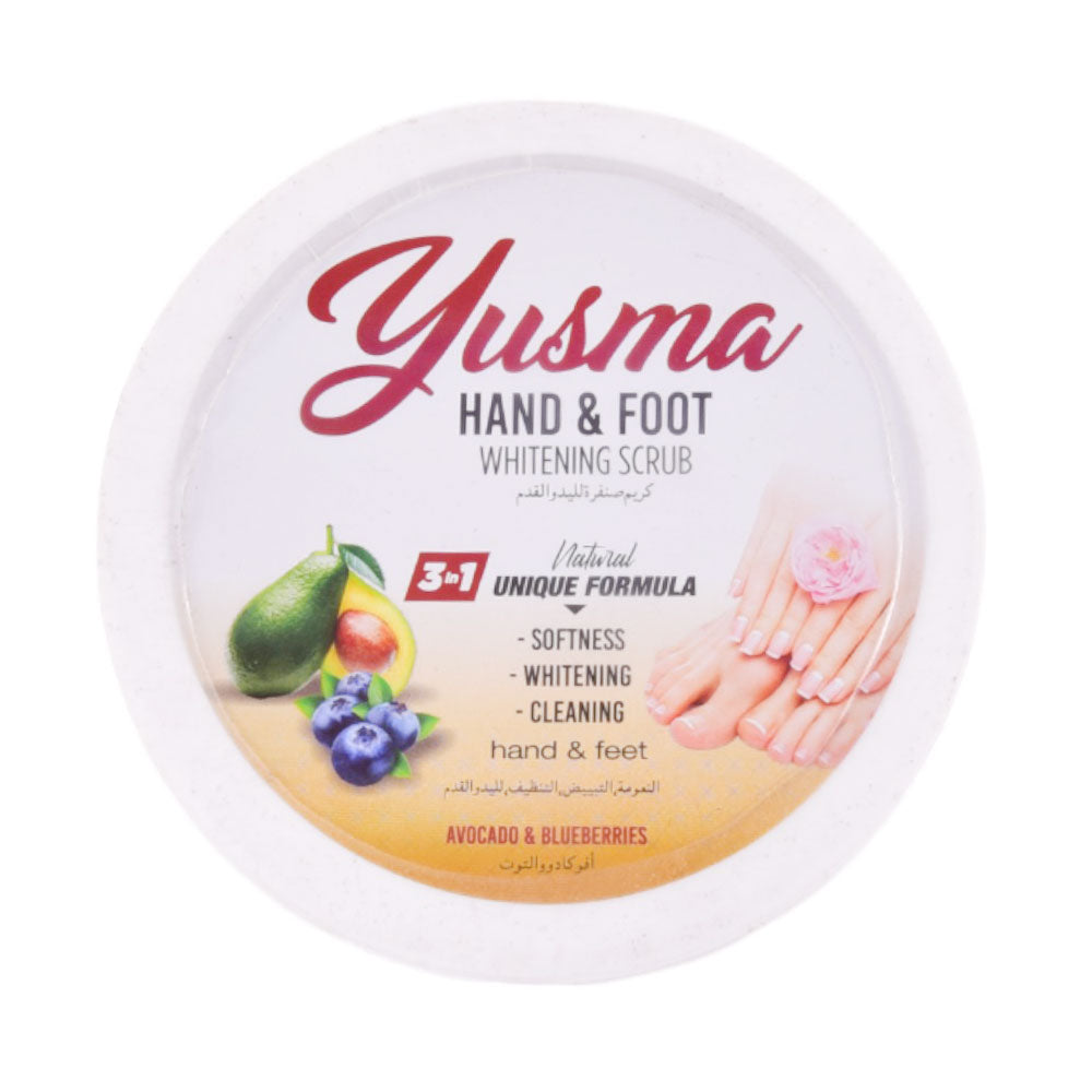 YUSMA HAND & FOOT WHITENING SCRUB 200 ML – Al-Fatah