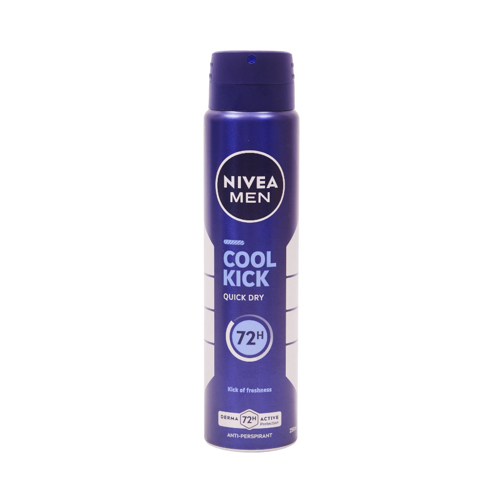 NIVEA MEN DEODORANT COOL KICK QUICK DRY 72H 250 ML – Al-Fatah
