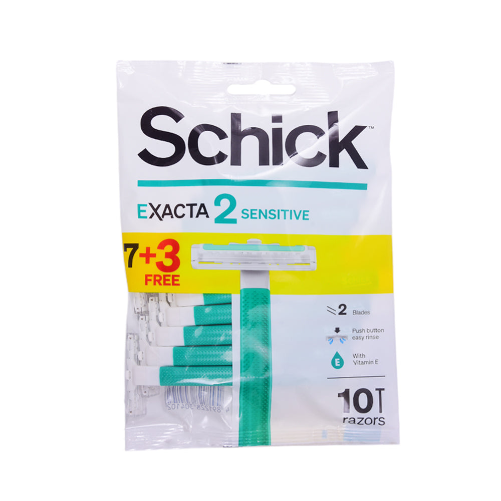 SCHICK EXACTA 2 SENSITIVE 7+3 PACK CP – Al-Fatah