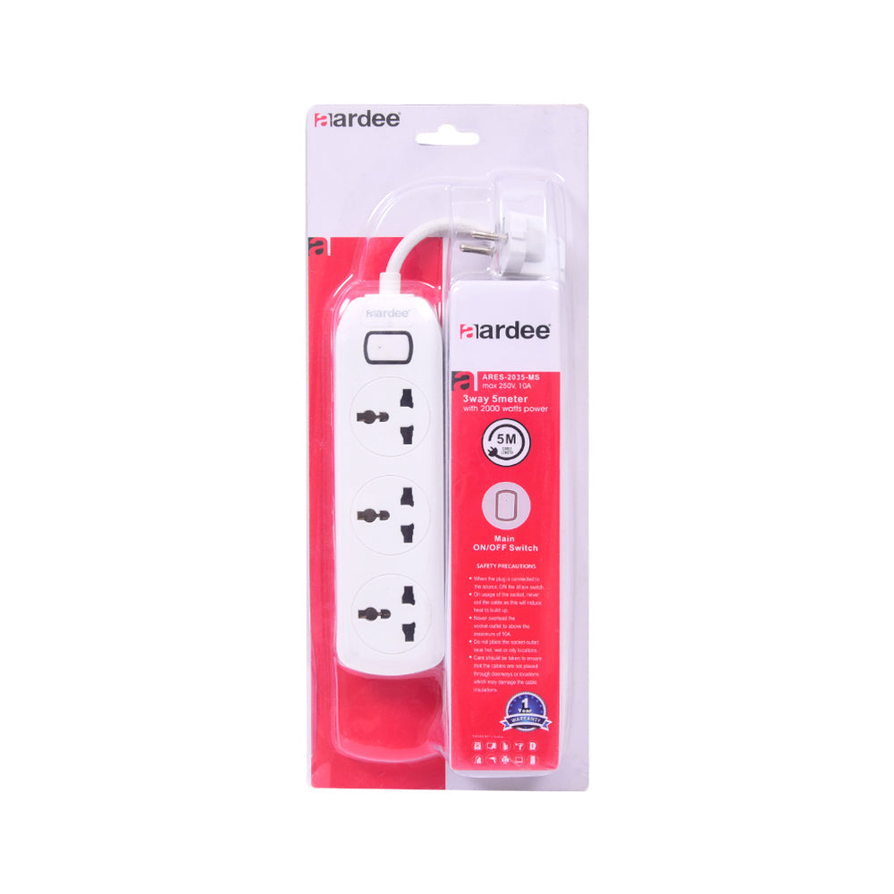 AARDEE EXTENSION ARES-2035 ECO 3W5M EXTENSION SOCKET – Al-Fatah
