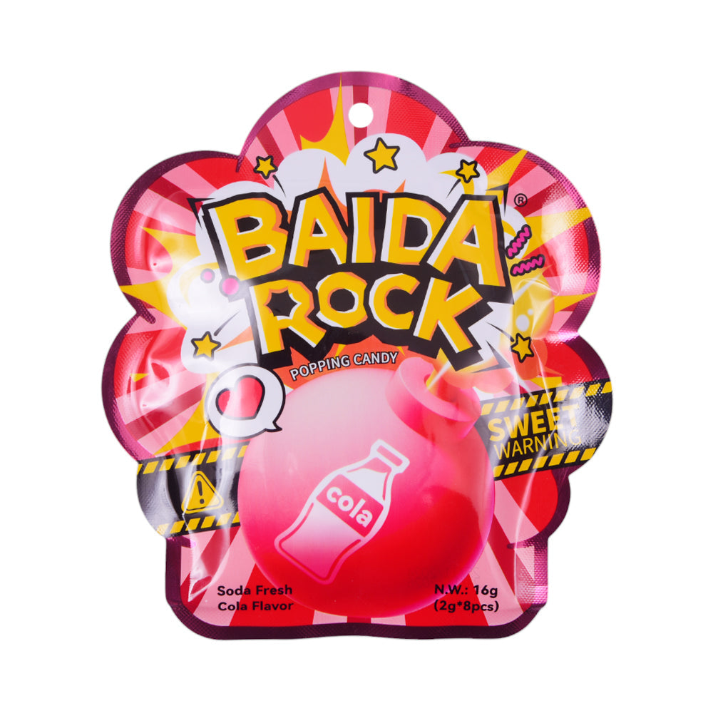 BAIDA ROCK POPPING CANDY LOLLIPOP COLA 16 GM – Al-Fatah