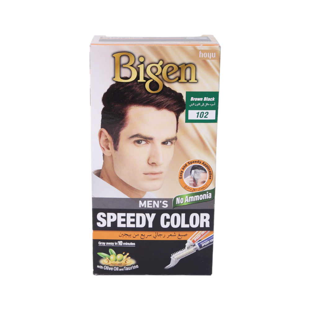 BIGEN MENS SPEEDY HAIR COLOR BROWN BLACK 102 – Al-Fatah