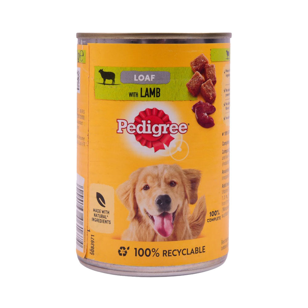 PEDIGREE DOG FOOD LOAF WITH LAMB 400 GM – Al-Fatah
