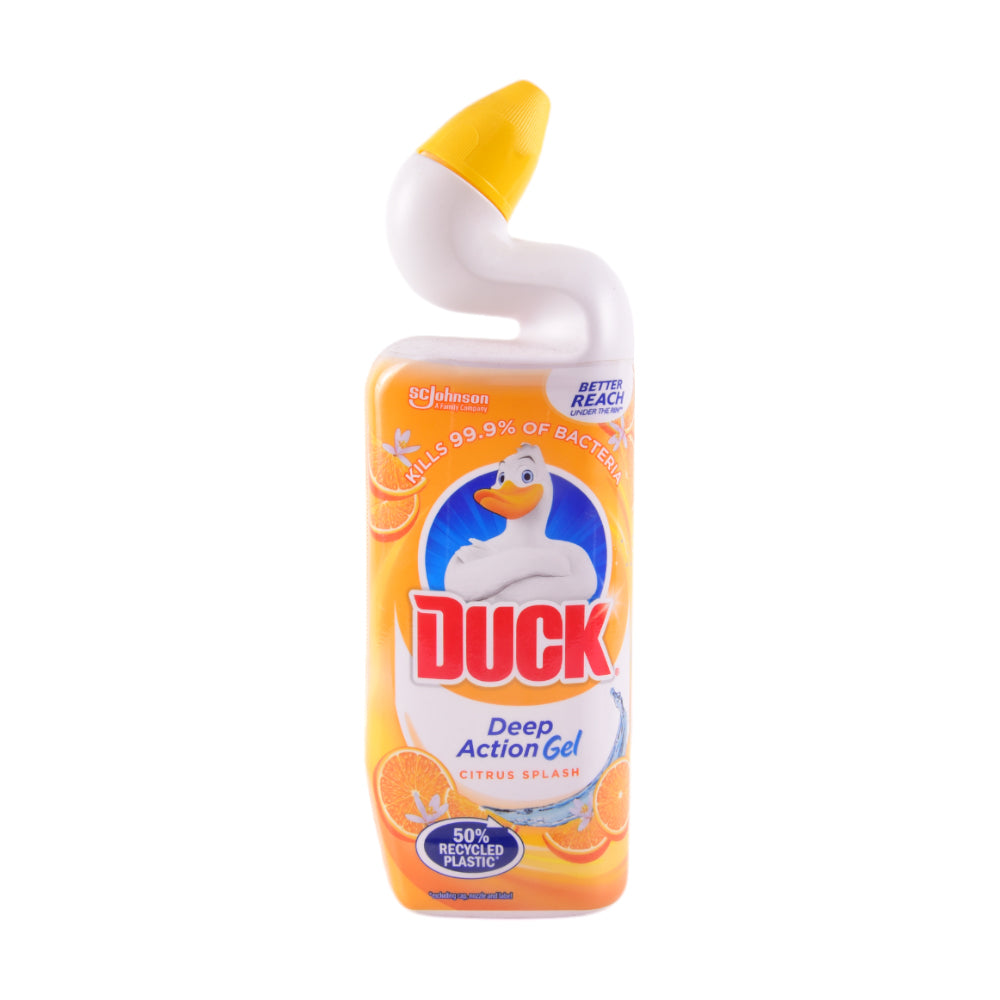 DUCK TOILET CLEANER DEEP ACTION GEL CITRUS SPLASH 750 ML – Al-Fatah