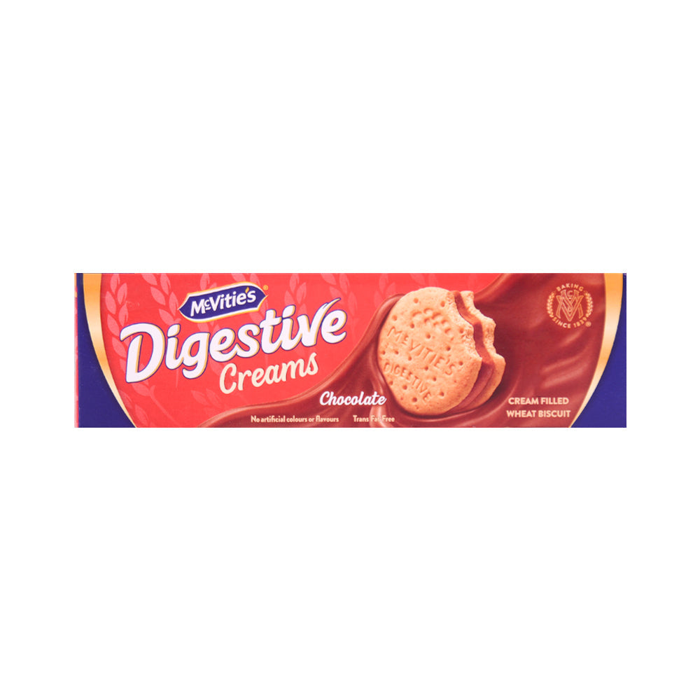 MCVITIES DIGESTIVE COOKIES CREAMS CHOCOLATE 100 GM – Al-Fatah