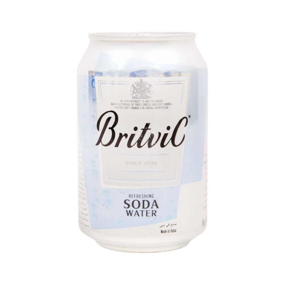 BRITVIC SODA WATER TIN 300 ML – Al-Fatah