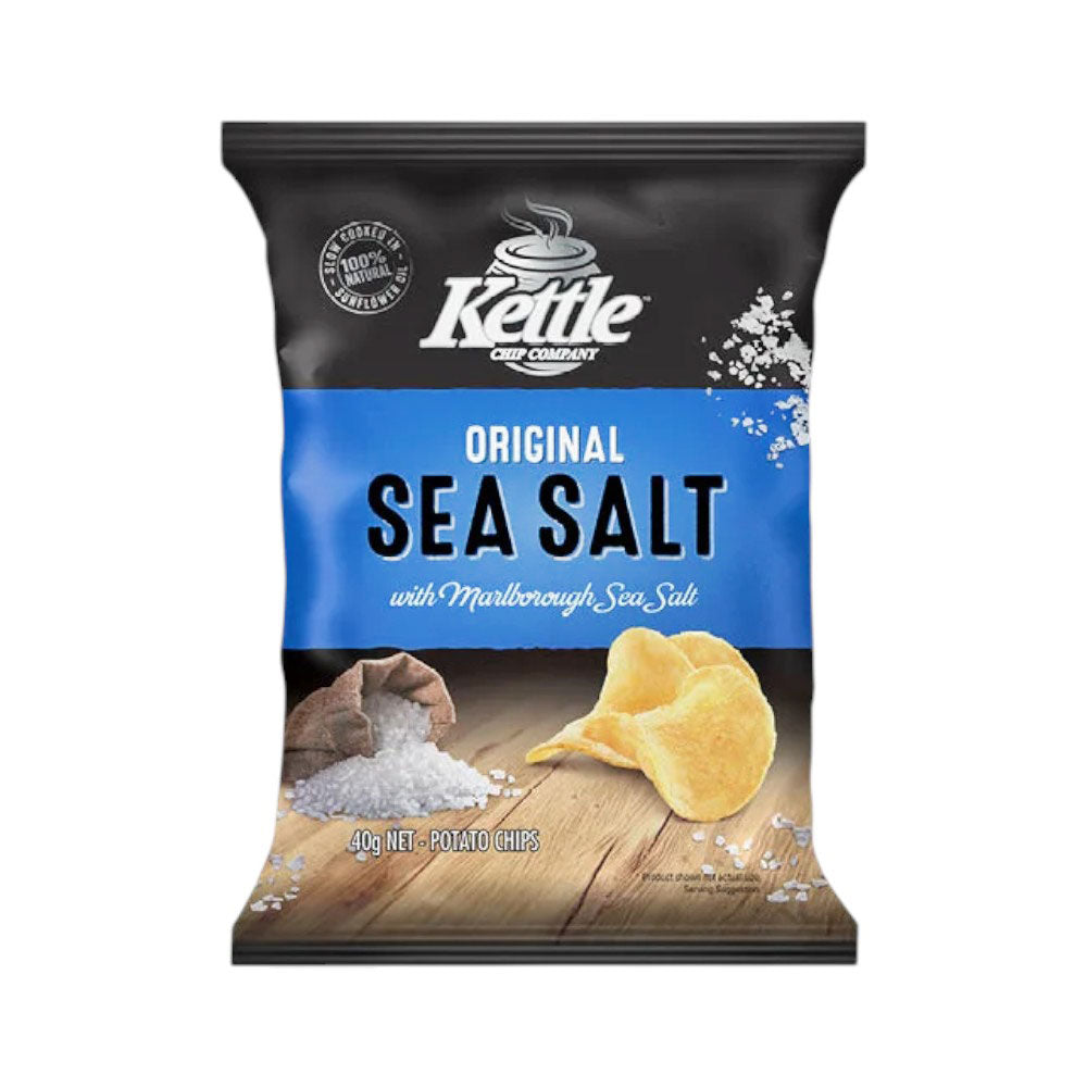 KETTLE CHIPS SEA SALTED 40GM – Al-Fatah