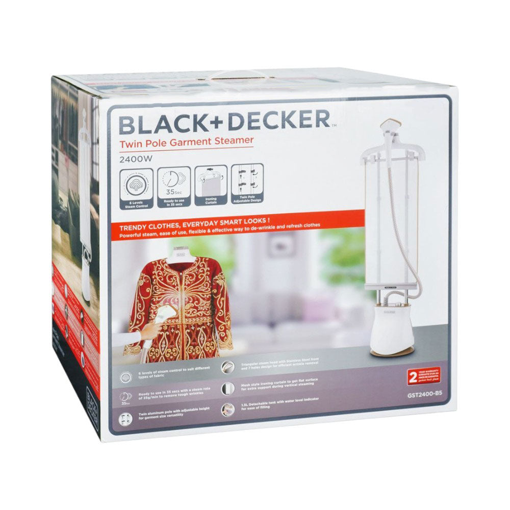 BLACK & DECKER GARMENT STEAMER GST 2400-B5 – Al-Fatah