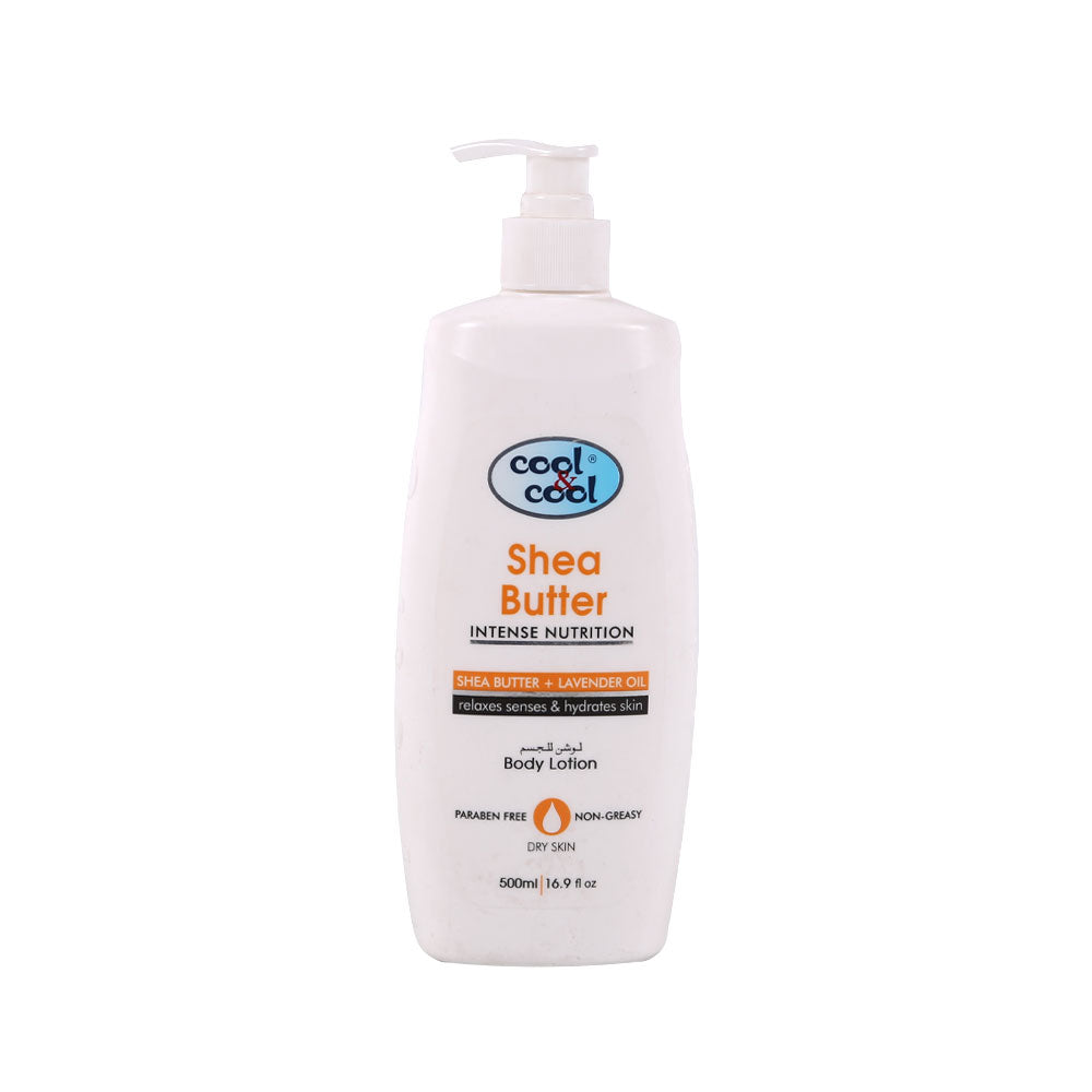 COOL & COOL BODY LOTION SHEA BUTTER DRY SKIN 500 ML – Al-Fatah
