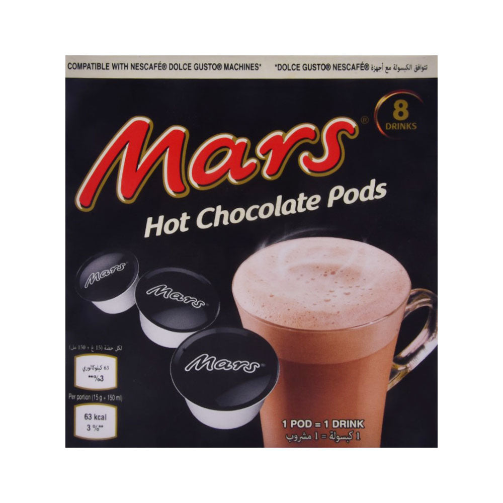 MARS HOT CHOCOLATE PODS (8X15G) 120G – Al-Fatah