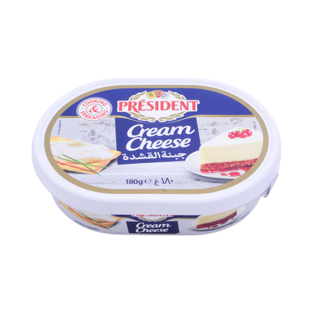 PRESIDENT CREAM CHEESE 180G – Al-Fatah