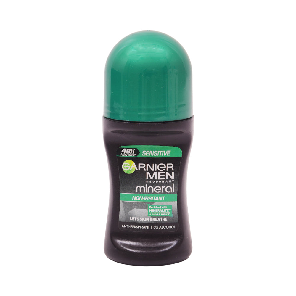 GARNIER MEN MINERAL ROLL ON SENSITIVE NON IRRITANT 48H 50 ML – Al-Fatah