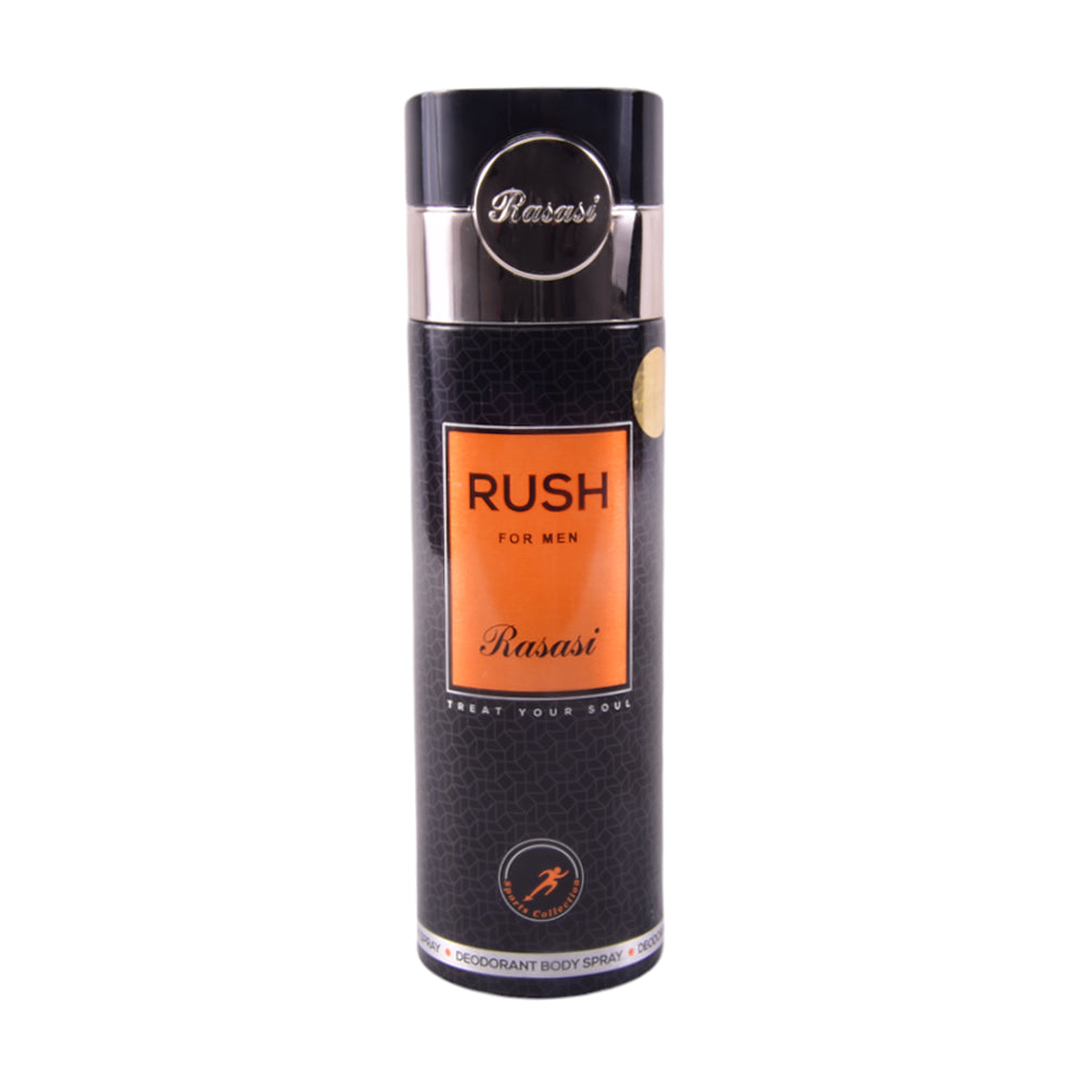 RASASI BODY SPRAY RUSH FOR MEN 200 ML – Al-Fatah