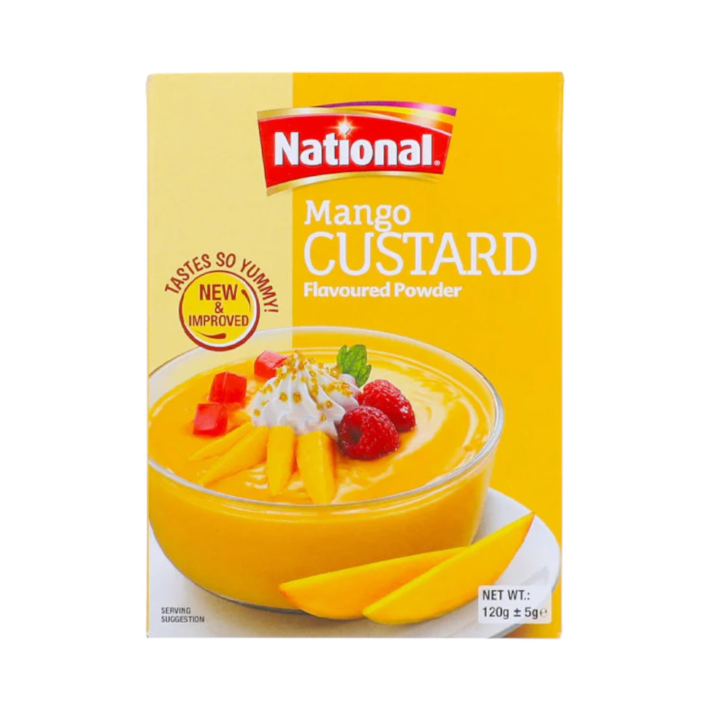 NATIONAL CUSTARD POWDER MANGO 120GM – Al-Fatah