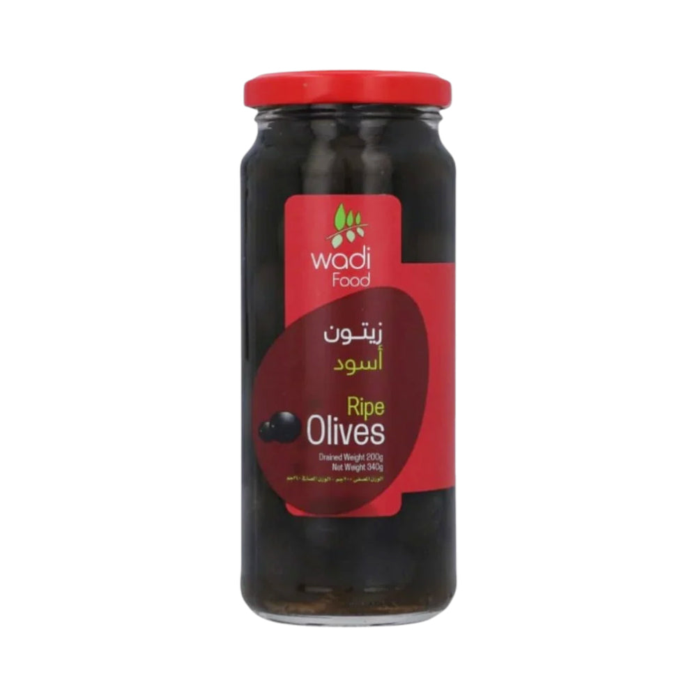 WADI FOOD OLIVES OLIVES PITTED RIPE 240 GM – Al-Fatah