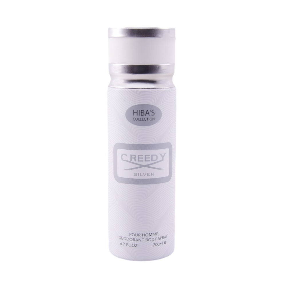 HIBA'S COLLECTION DEODORANT CREEDY SILVER 200 ML – Al-Fatah