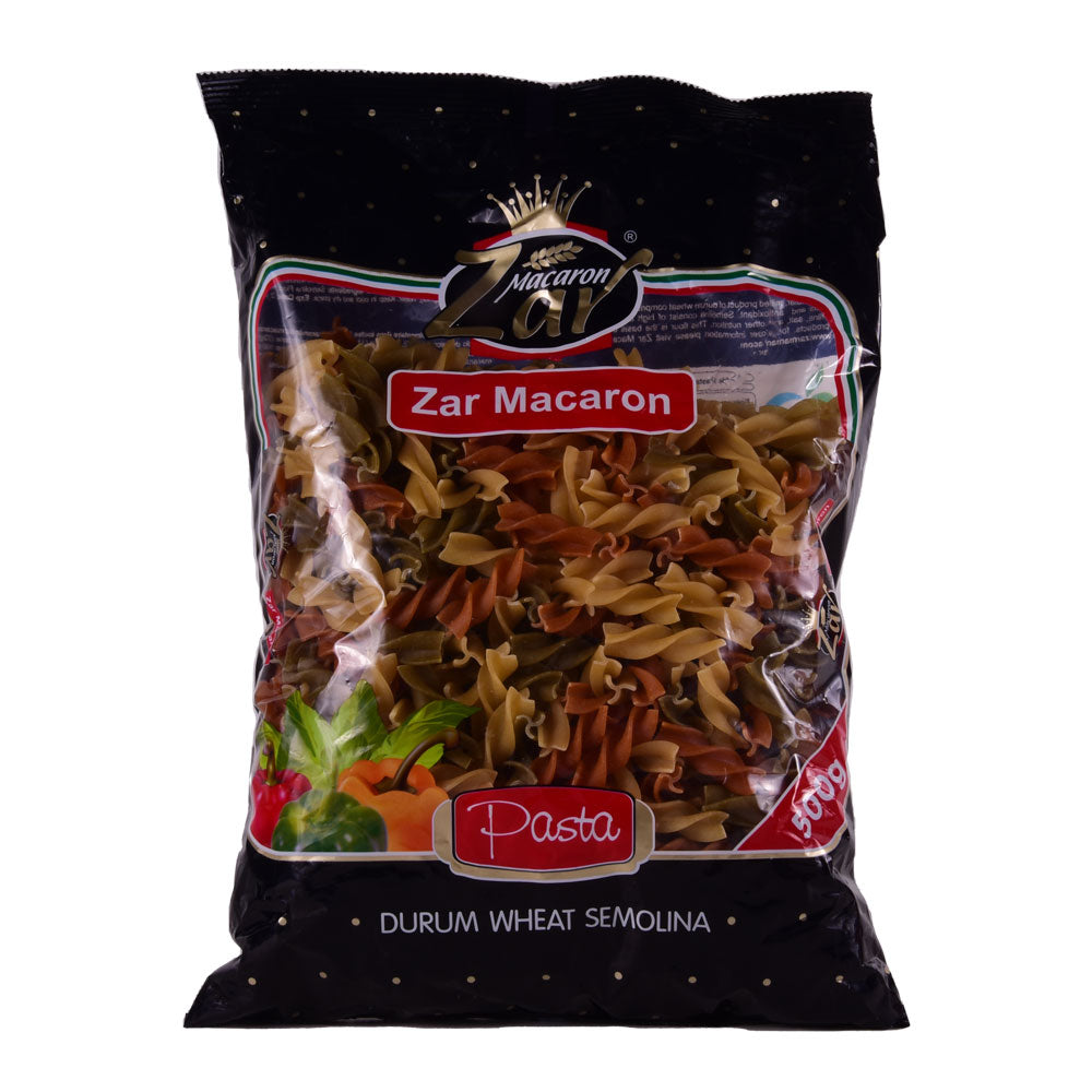 ZAR FUSILLI ROTINI MIX VEG PASTA 500 GM – Al-Fatah