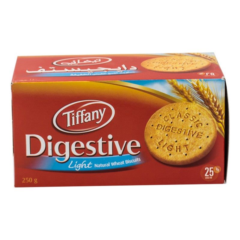 TIFFANY DIGESTIVE BISCUIT LIGHT 250 GM – Al-Fatah