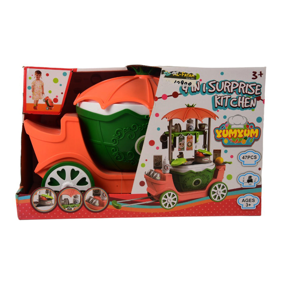 CRK823 4IN1 SURPRISE KITCHEN BUGGY 47PC D – Al-Fatah