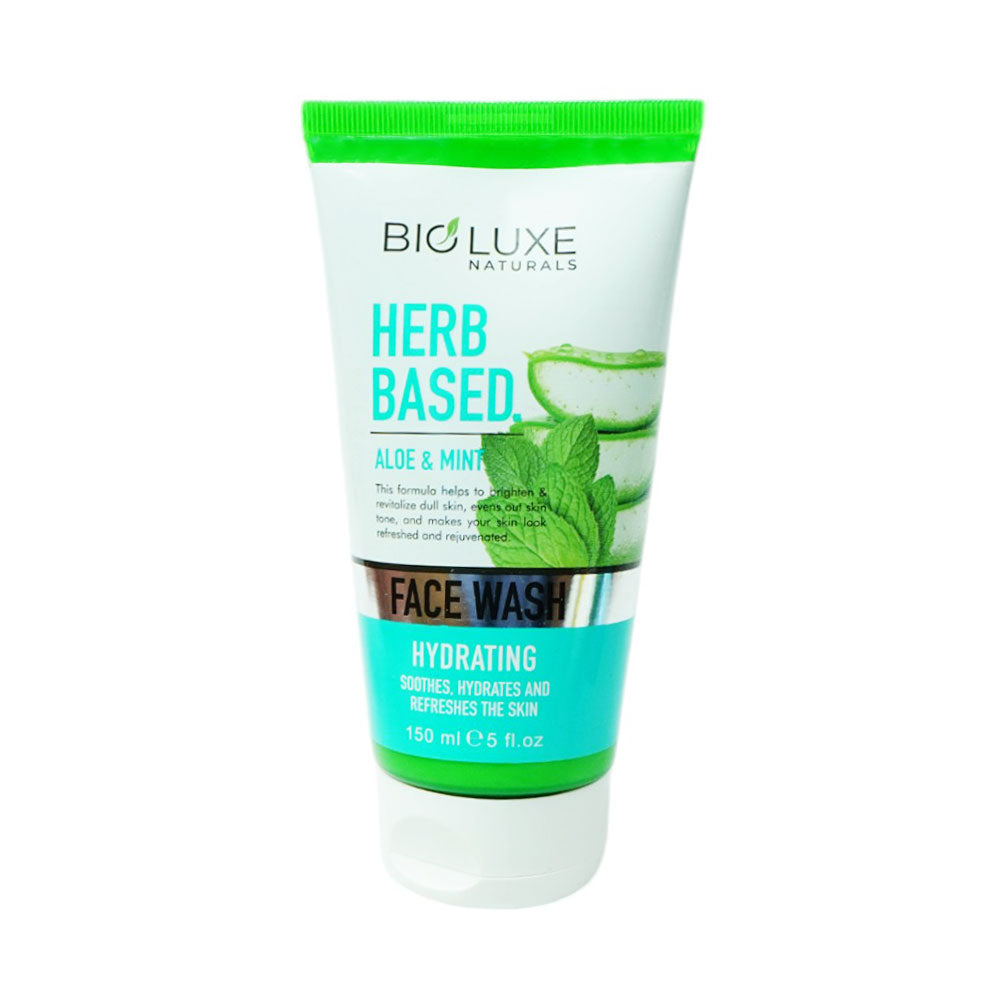 BIOLUXE ALOE&MINT HERB BASED FACE WASH 150ML – Al-Fatah