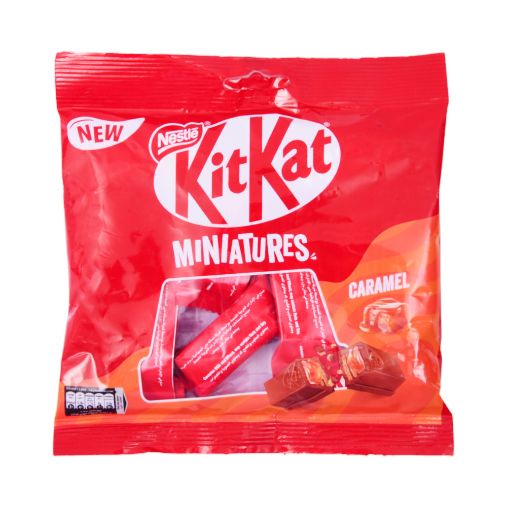 KITKAT MINIATURE CHOCOLATE CARAMEL POUCH 110 GM – Al-Fatah