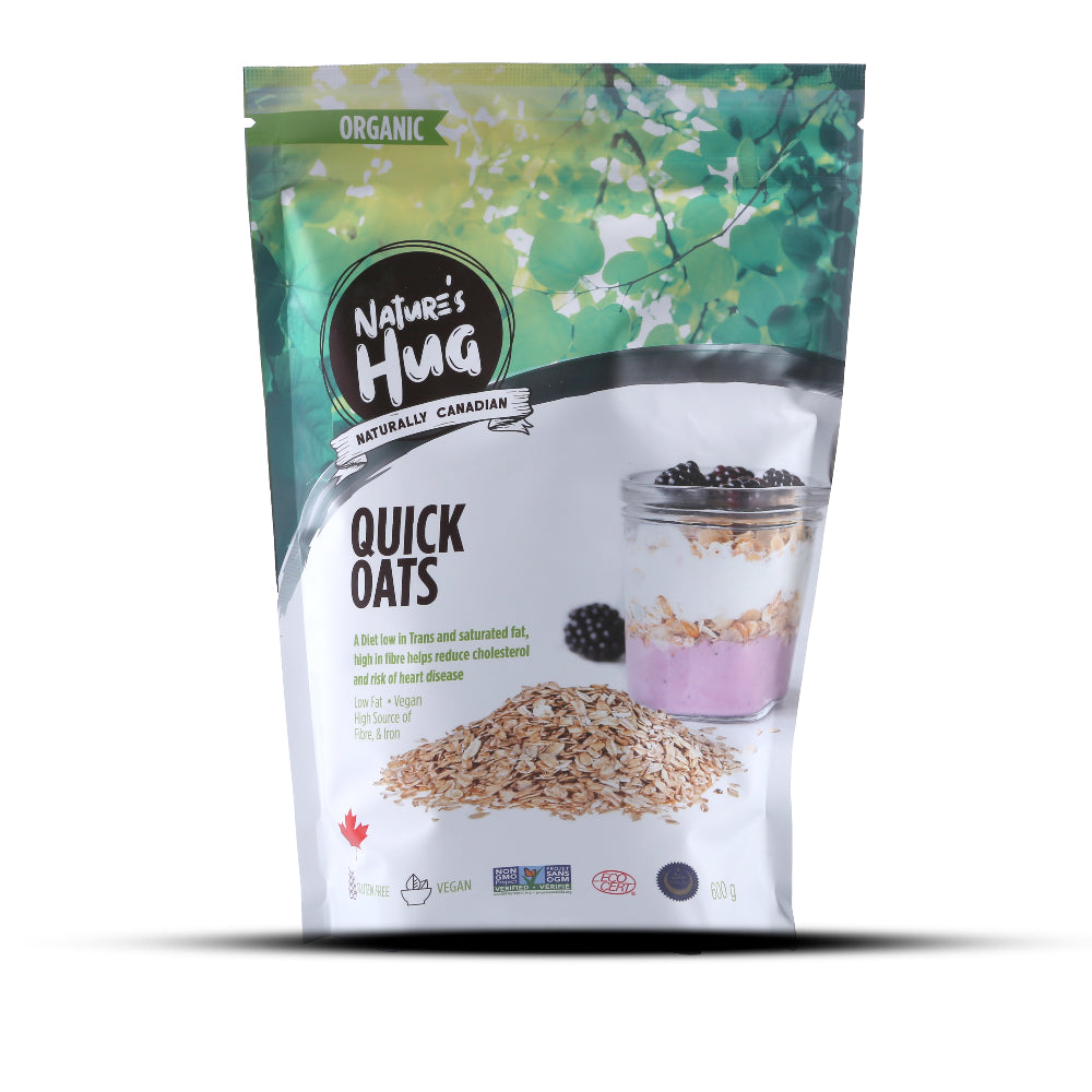 N HUG QUICK OATS ORGANIC 600 GM – Al-Fatah