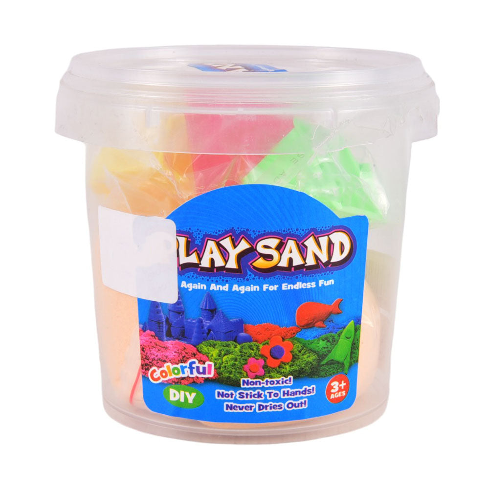 8025 COLORFULL PLAY SAND IN BUCKET ID – Al-Fatah