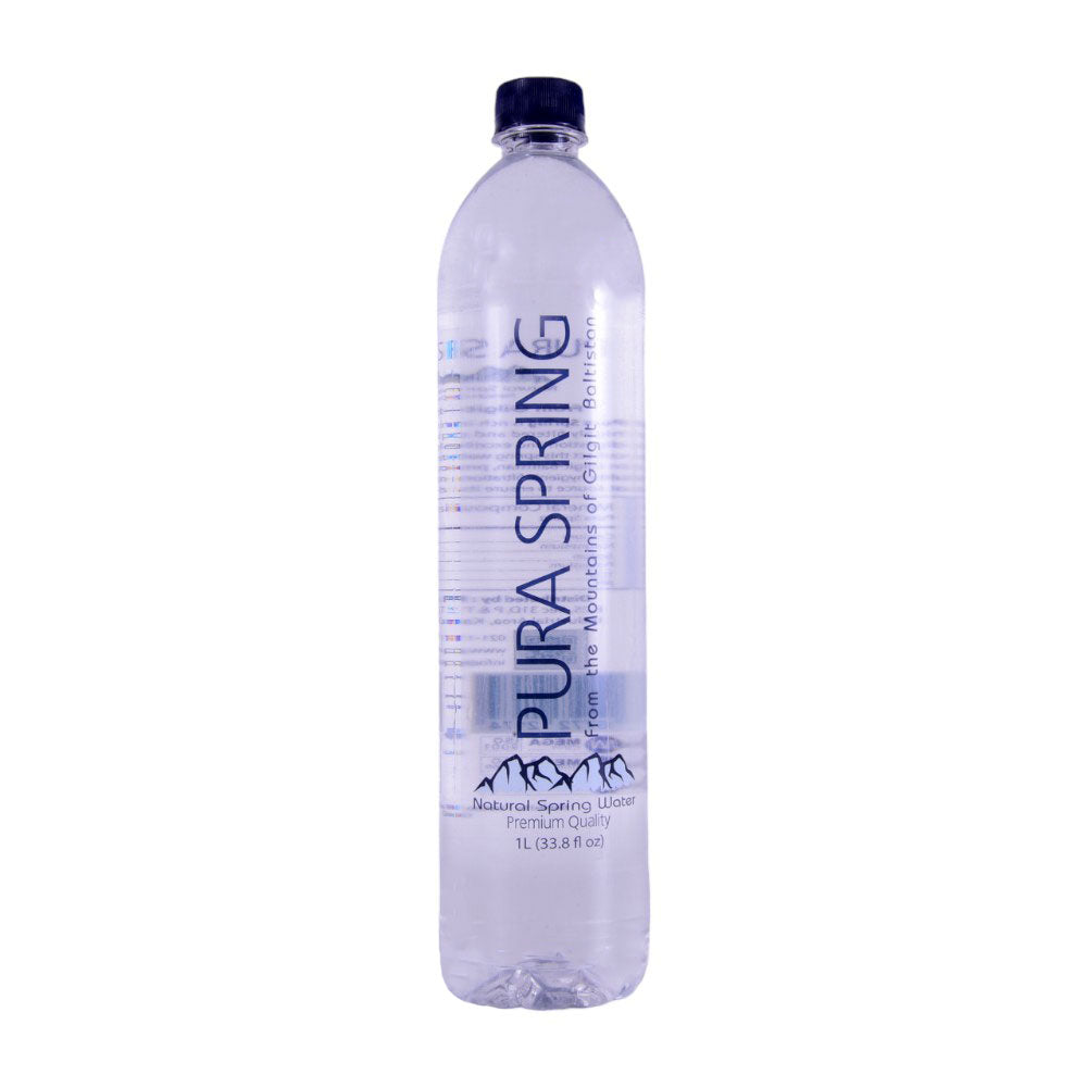 PURA SPRING NATURAL SPRING WATER BOTTLE 1LTR – Al-Fatah
