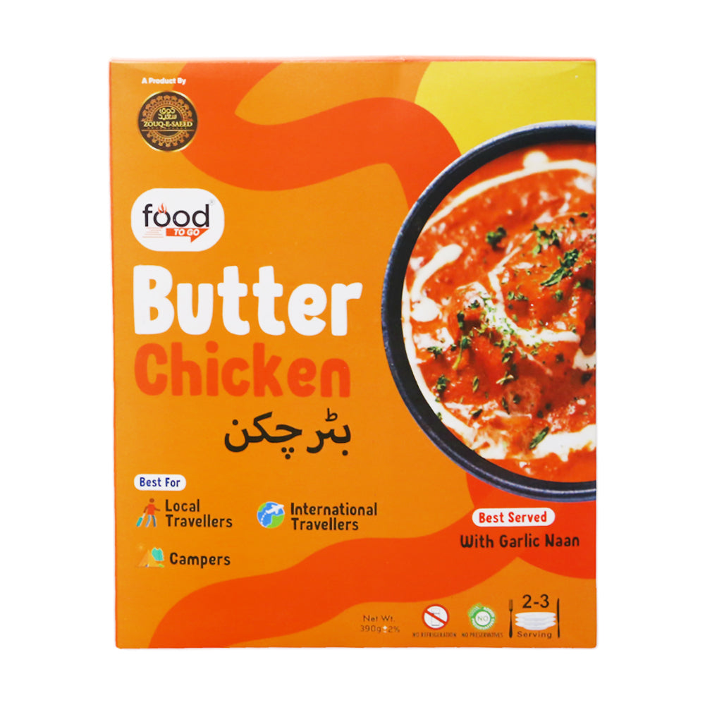ZOUQ E SAEED READY TO EAT BUTTER CHICKEN 390GM – Al-Fatah