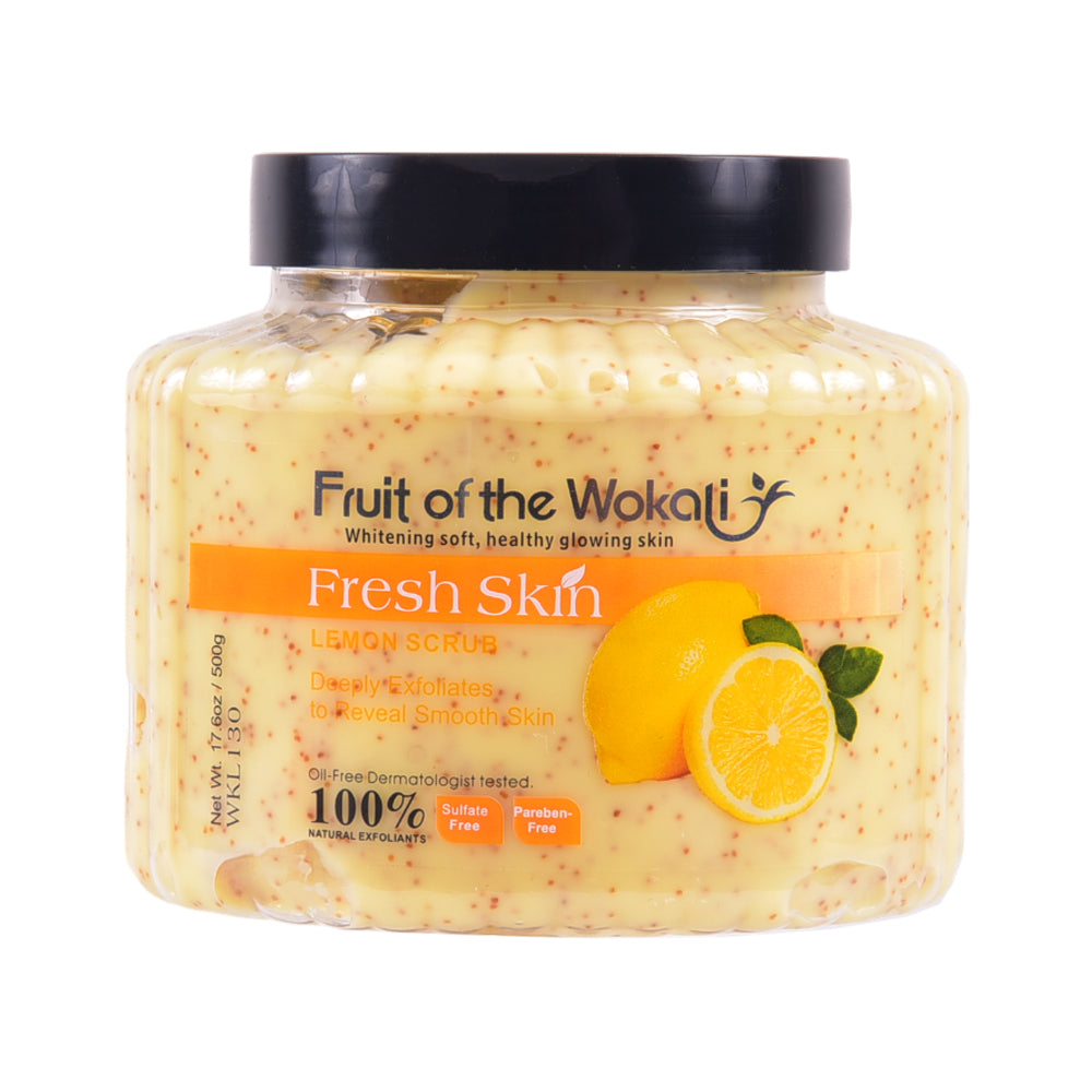 WOKALI BODY SCRUB LEMON 500 GM WKL130 – Al-Fatah