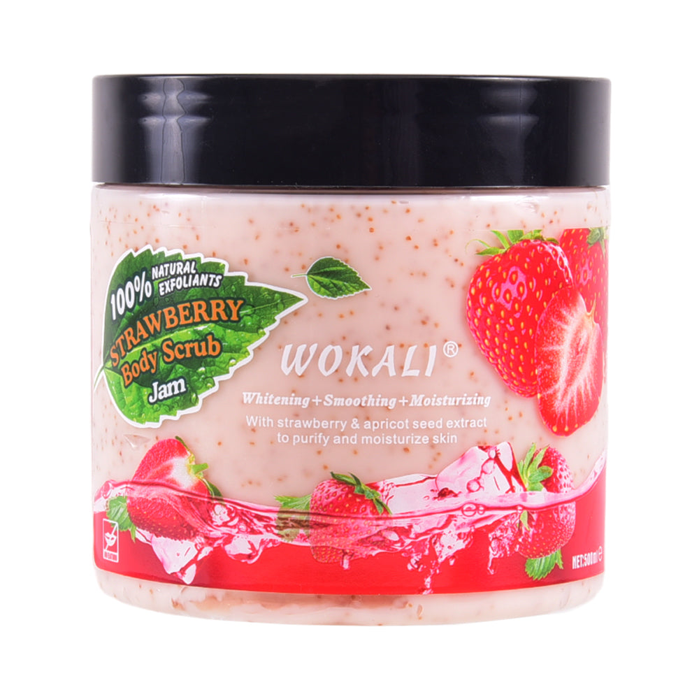 WOKALI BODY SCRUB STRAWBERRY JAM IR WKL370 500ML – Al-Fatah