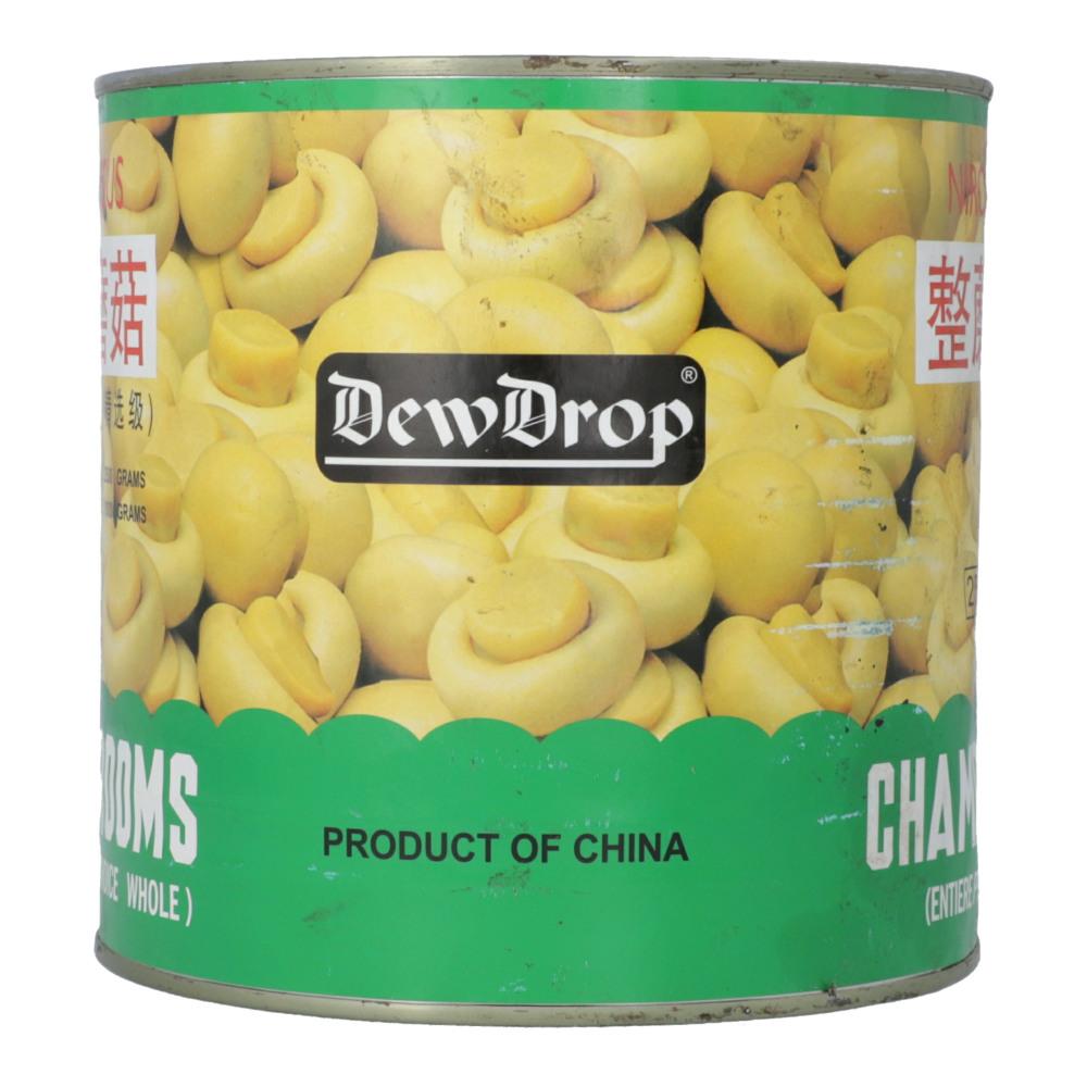 DEW DROP MUSHROOM CHOICE WHOLE TIN 2600 GM – Al-Fatah