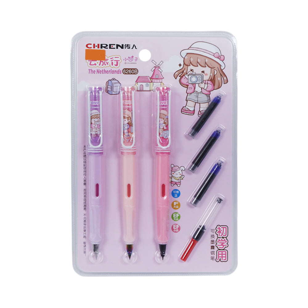 6260 CHREN INK PEN 3PC SET IN CARD – Al-Fatah