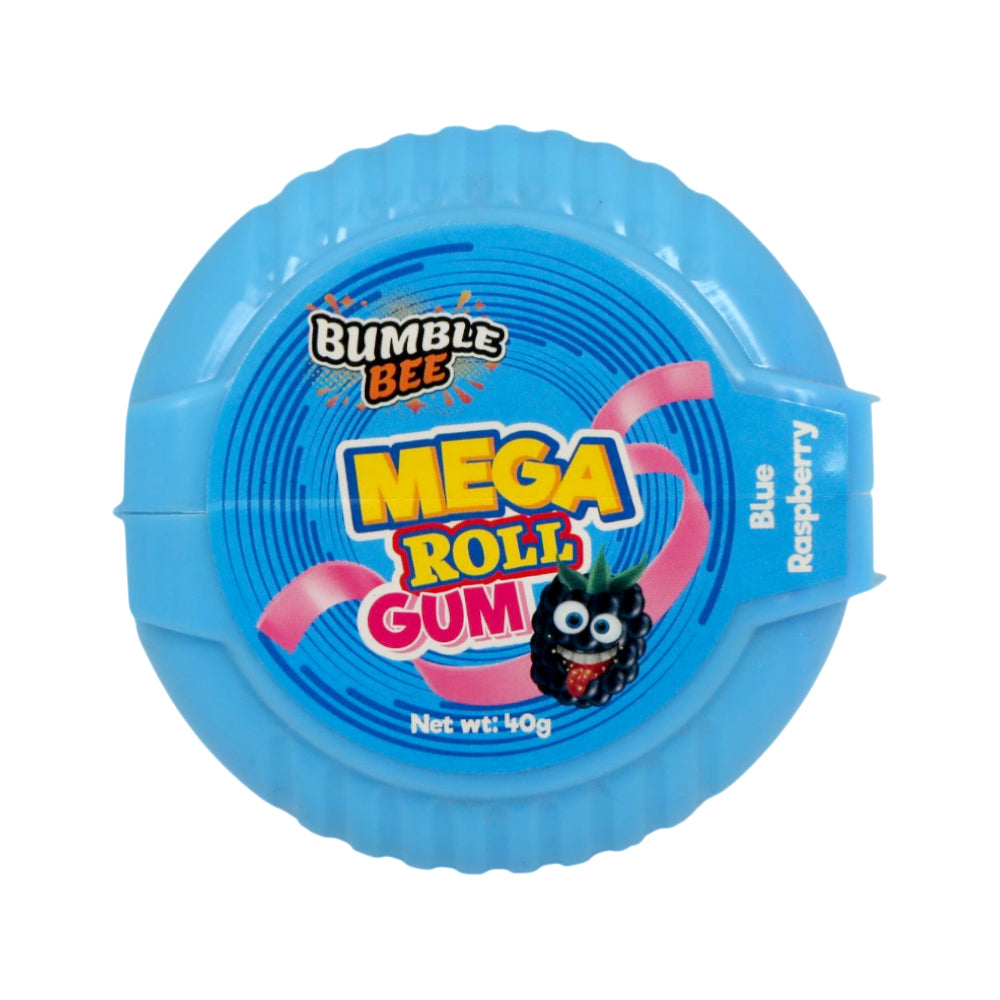 BUMBLE BEE GUM MEGA ROLL BLUE RASPBERRY 40 GM – Al-Fatah