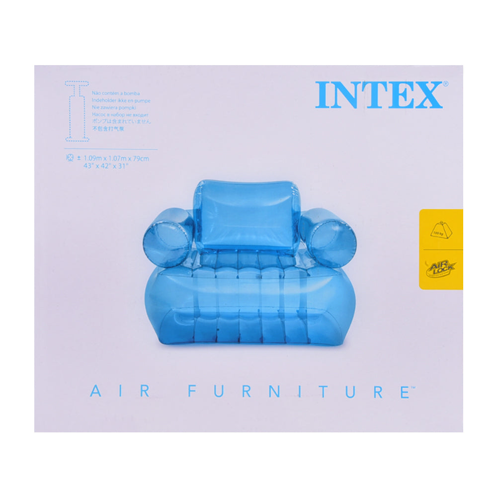 66503 INTEX ARM BLUE CHAIR – Al-Fatah