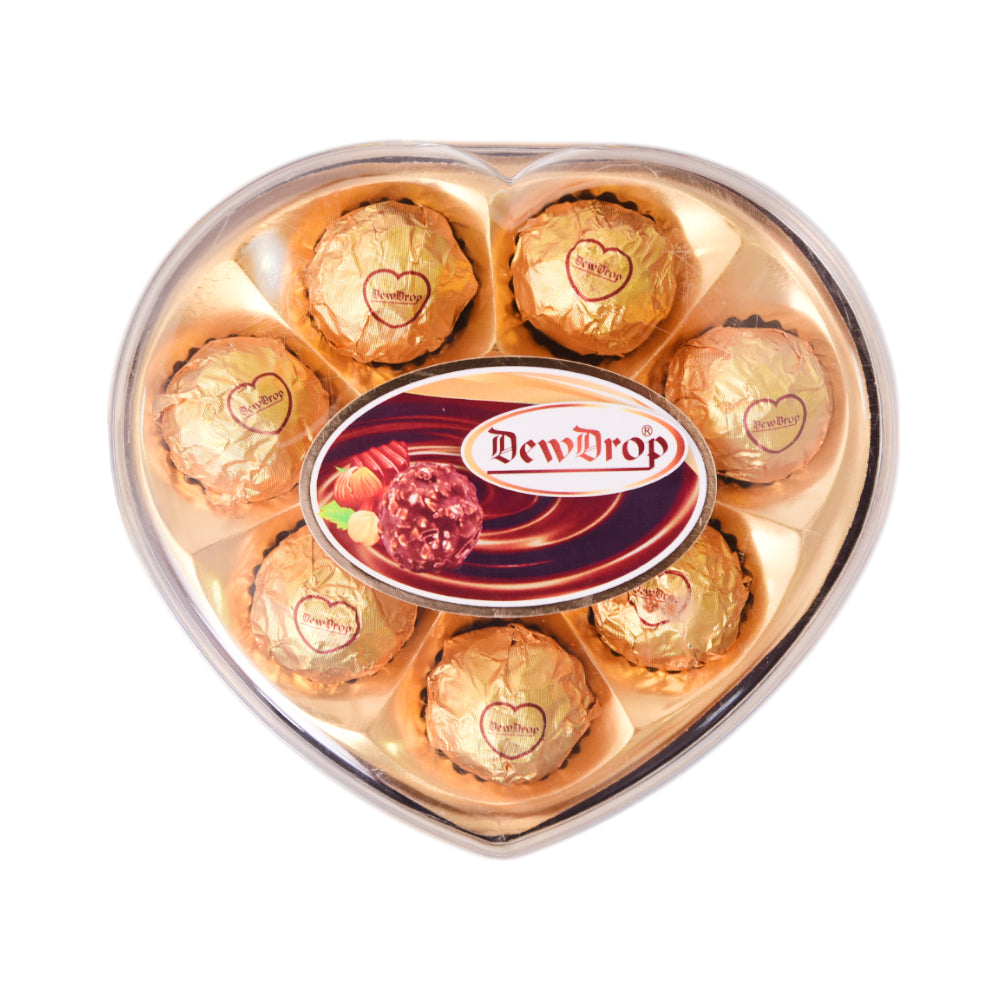 DEW DROP CHOCOLATE HEART SHAPE H08G 100 GM – Al-Fatah