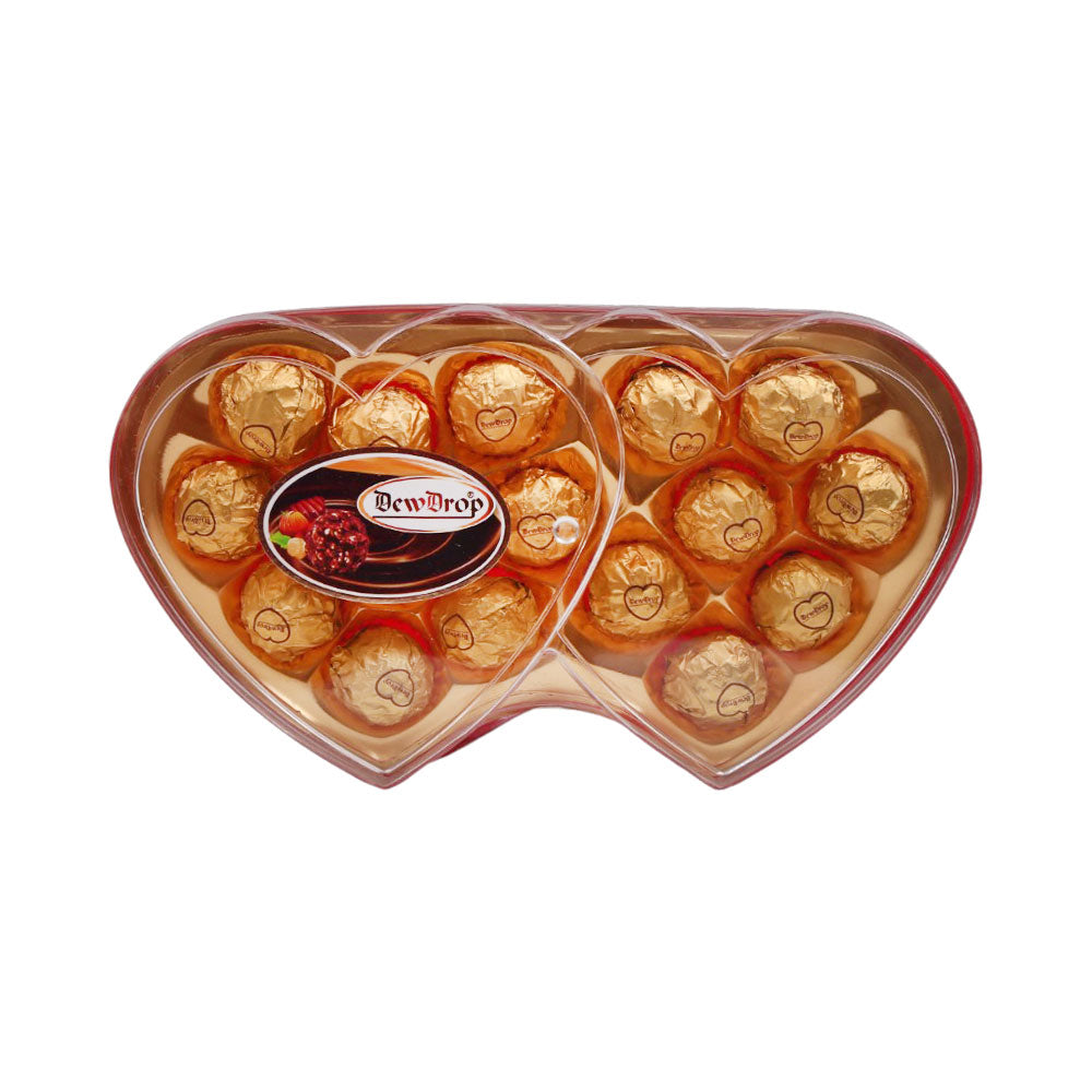 DEW DROP PEANUT CHOCOLATE TWIN HEART TH16G 200 GM – Al-Fatah
