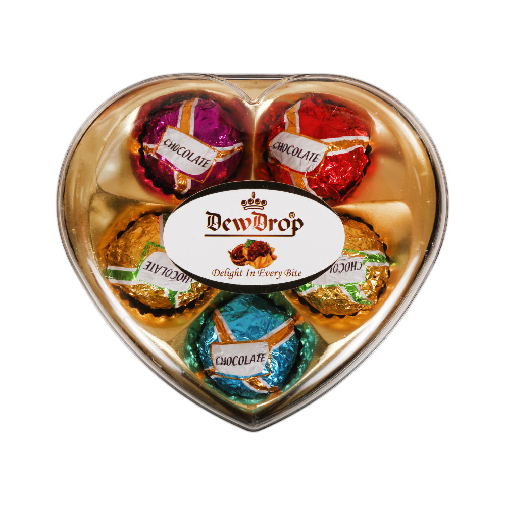 DEW DROP PEANUT CHOCOLATE HEART MULTI H05C1 63 GM – Al-Fatah