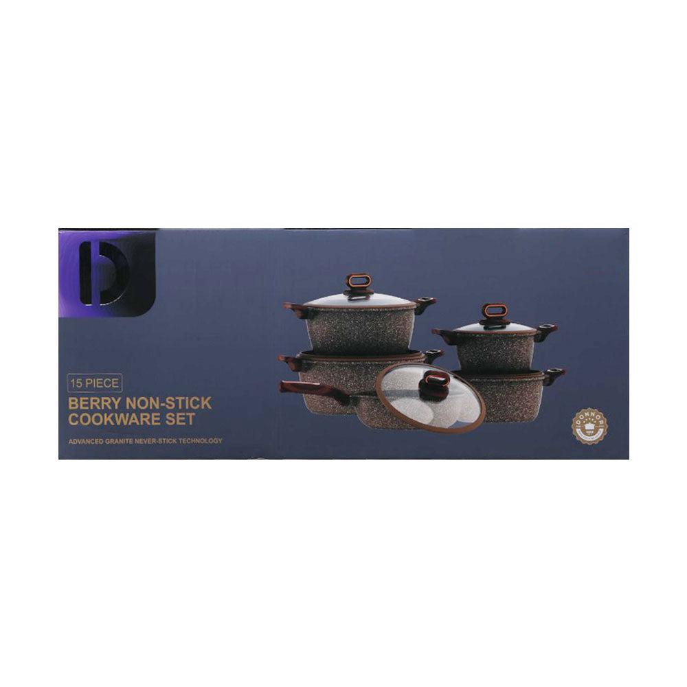 DAGCHI SET 15PC NON STICK DONNOR DN-BR-15 HFE – Al-Fatah
